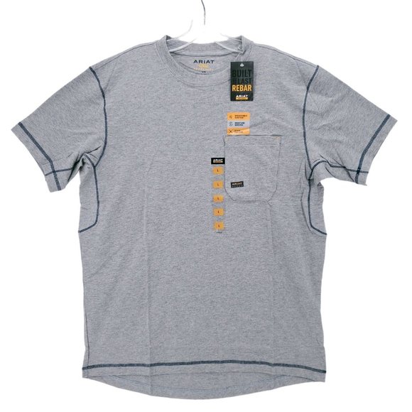Ariat | Shirts | Nwt Ariat Rebar Workman Pocket Short Sleeve Tshirt ...